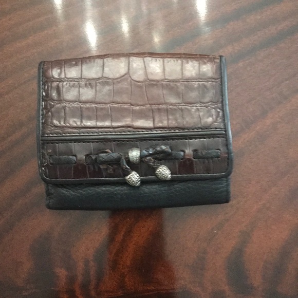 Brighton | Bags | Brighton Leather Wallet Brown And Black | Poshmark